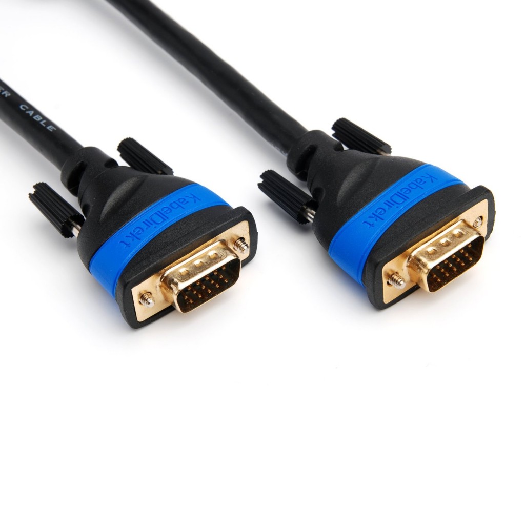 KabelDirekt 10m VGA / SVGA Cable 15 PIN (Full HD 1080p 3D) – Dottmedia ...